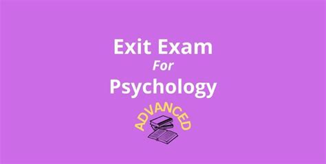 Exit Exam For Psychology Advanced Learnethiopia