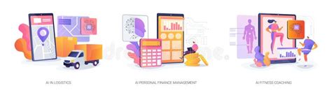 Ai For Navigation And Lifestyle Abstract Concept Vector Illustrations