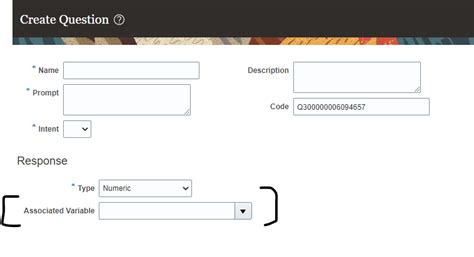 Associated Variable On Questions — Cloud Customer Connect