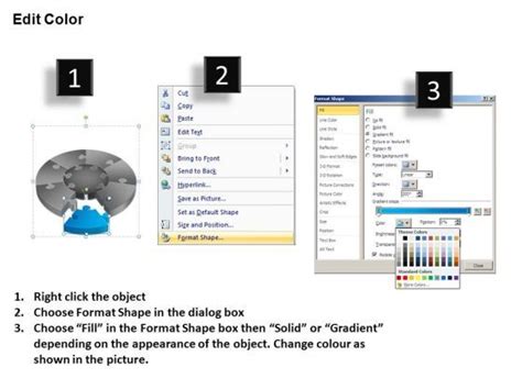 Powerpoint Template Chart Jigsaw Pie Chart Ppt Theme