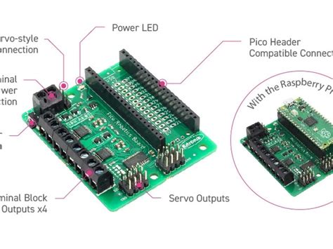 Kitronik Robotics Board For Raspberry Pi Pico Kiwi Electronics