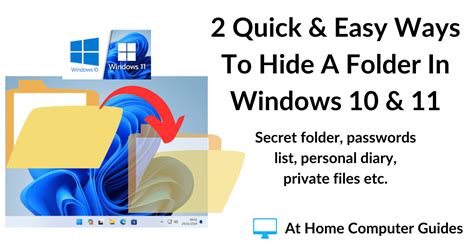 How To Hide A Folder In Windows And At Home Computer
