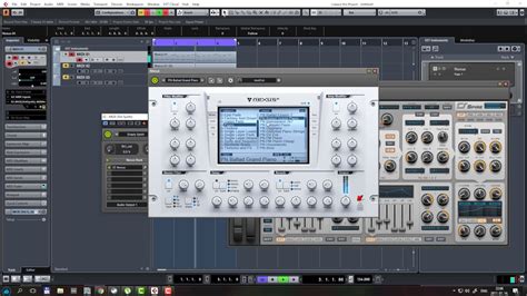 Cubase With Mux Modular Synth And Effect Plug In To Have Al Like Rack In It Youtube