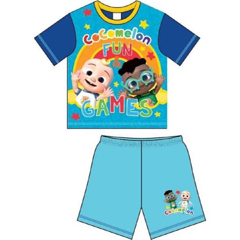 Cocomelon Blue Fun And Games Shortie Pyjamas Little Gecko