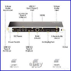 Startech Com Usb C Dock K Triple Monitor Laptop Docking Station Dk Ch Depue Usb Docking Station