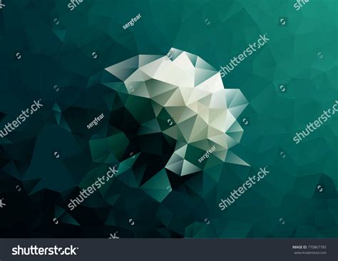 Colorful Geometric Pattern Triangle Polygon Design Stock Vector
