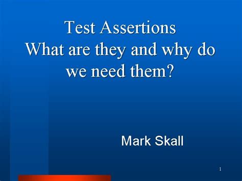 Test Assertions What Are They And Why Do