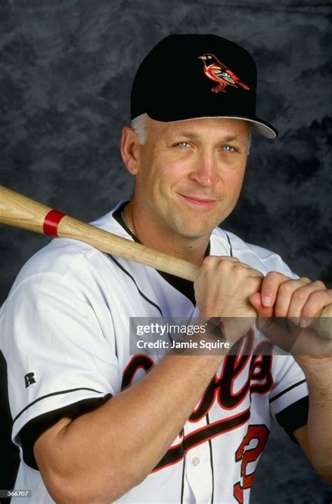Infielder Cal Ripken Jr 8 Of The Baltimore Orioles Poses For A