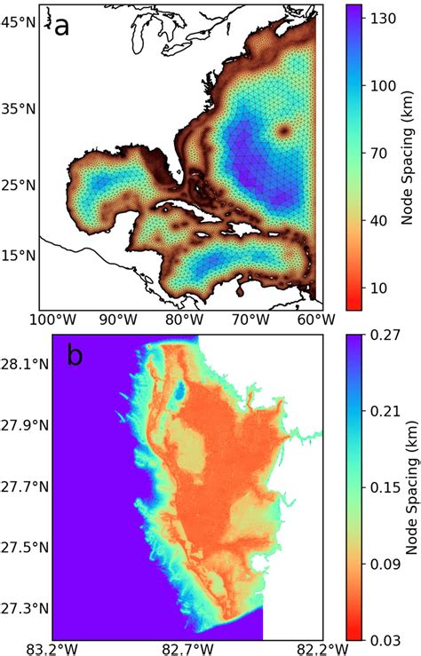 Unstructured Mesh Used In Adcirc Swan Modeling For A The Full Download Scientific Diagram