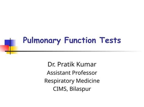 Bed Side Pulmonary Function Tests 7 Pptx