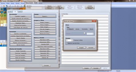 Tutorial RPG Maker VX Ace Imagen Y Clima Programa Videojuegos