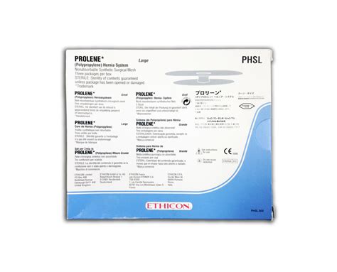 Phse Ethicon Prolene Extended Hernia System Each