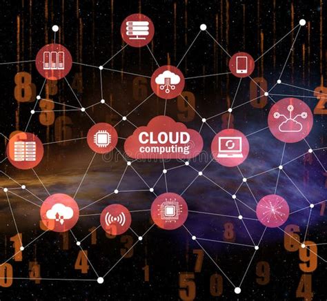 Cloud Computing Concept 3d Rendering Stock Illustration Illustration Of Networking Concept