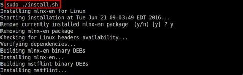 How To Install A Device Driver For Mellanox Connectx Ethernet Card On Linux