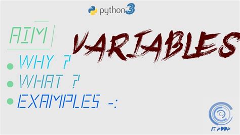 Variables In Python36 Hindi Youtube