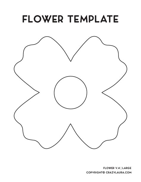 Flower Templates V Download Printable PDF Templateroller