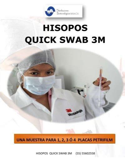 Hisopos Quick Swab 3m Mx
