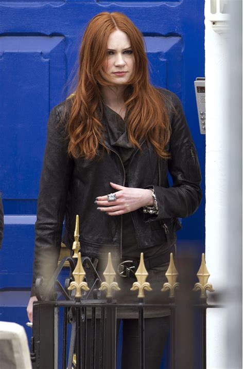 Karen Gillan At The Set Of Doctor Who In Cardiff Hawtcelebs