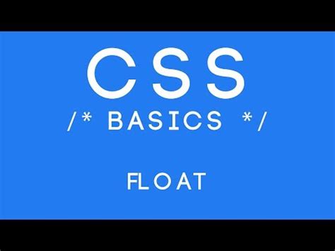 Learn CSS Basics Tutorial Float Mind Luster