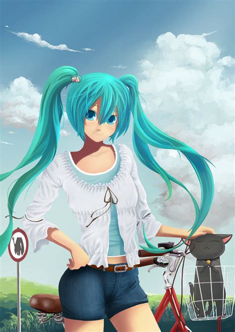 Hatsune Miku And Hachune Miku Vocaloid Drawn By Choroshi Danbooru