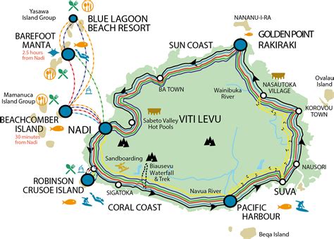Download Fiji Experience Travel Passes Map Png Image With No