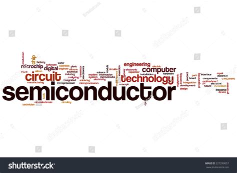 Semiconductor Word Cloud Concept Stock Illustration 227299057