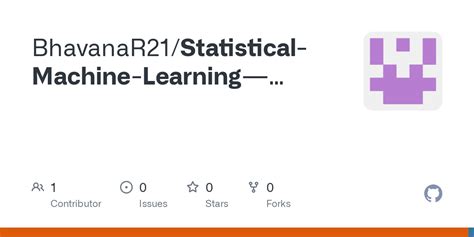 Github Bhavanar21 Statistical Machine Learning Computer Vision