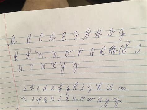 My Moms Teaching My Babeer Brother Cursive This Is Her Handwriting R PenmanshipPorn