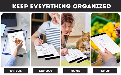 Danrong Legal Pads 5 X 8 Note Pads College Ruled Small