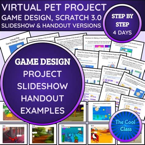 Video Game Design Virtual Pet Project Sounds Scratch 30 Coding