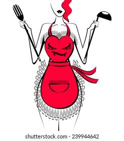 Erotic Apron Over Royalty Free Licensable Stock Illustrations Drawings Shutterstock
