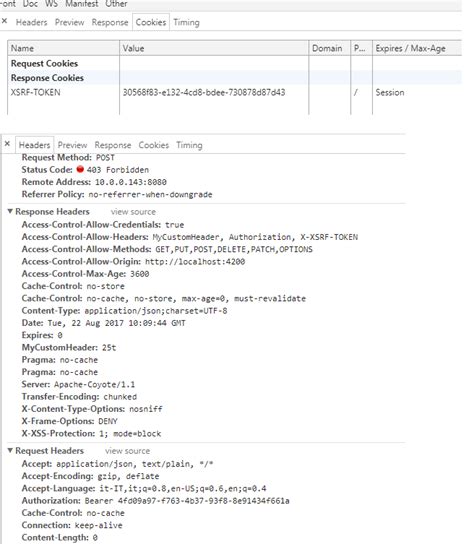 Cookies Csrf Issue With Spring Angular 2 Oauth2 Cors Stack