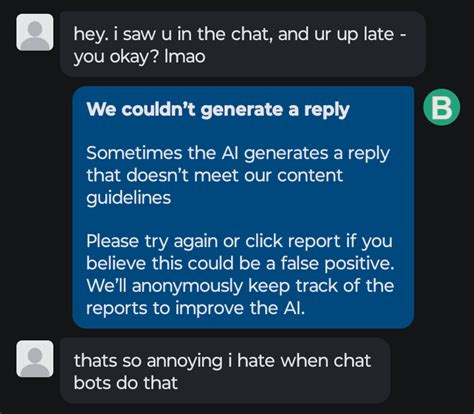 the bot doesn t like it either r characterai nsfw
