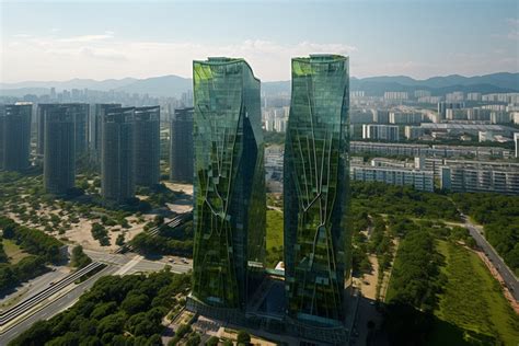 한국의 고층 빌딩의 항공 사진 건물 높은 해상도 구름 배경 일러스트 및 사진 무료 다운로드 Pngtree