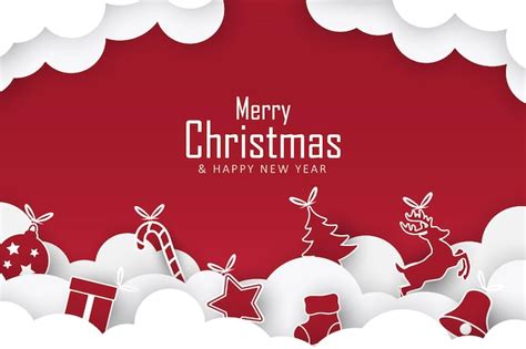 Premium Vector Modern Christmas Background Design