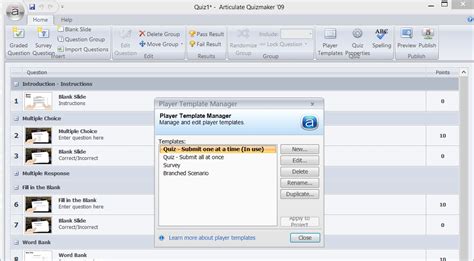 applying a template to a quiz articulate quizmaker discussions e