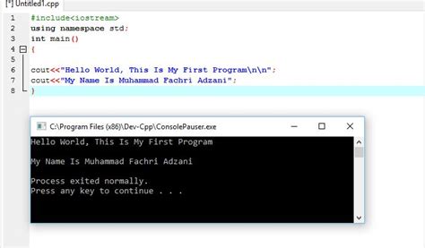 Tutorial Dasar C Untuk Pemula Dengan DEV C