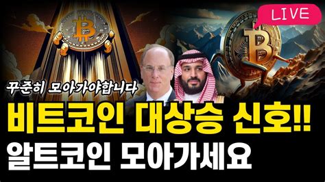비트코인 80k 상승 시나리오 유효 알트코인 지금부터 모아야합니다 비트코인 알트코인 전망 호재 실시간 방송 Youtube