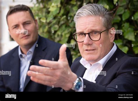 Labour Leader Sir Keir Starmer And Shadow Health Secretary Wes
