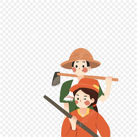 일 빨간 모자 일러스트 패션 소녀 일하는 소년 만화 노동자 무료 패션 소녀 PNG 일러스트 및 PSD 이미지 무료 다운로드