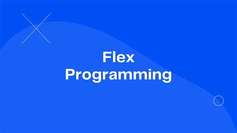 Flex Programming What Is It What Are The Alternatives