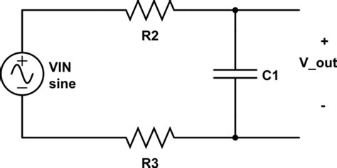 Cutoff Frequency Of Low Pass Filter With Two Resistors Differential Signal Electrical