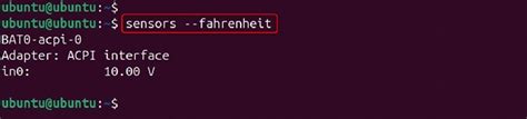 Sensors Command In Linux