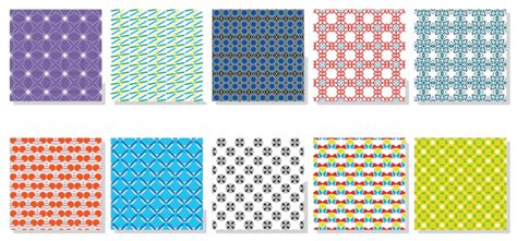 Collection Of Geometric Shapes For Vector Seamless Pattern Texture