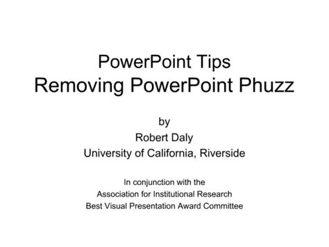 PPT Quick Dirty Tips For Better PowerPoint Presentations Faster PowerPoint Presentation