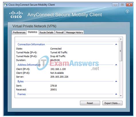 10 3 1 2 Lab Configure Anyconnect Remote Access Ssl Vpn Using Asa 5505 Asdm Answers