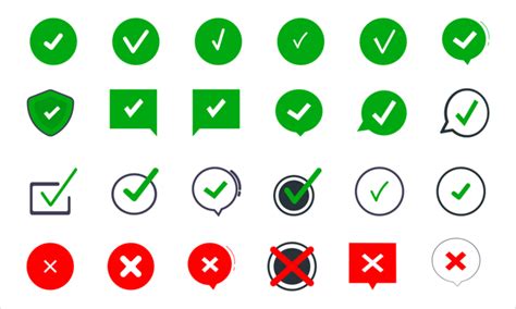 Check Mark And X Icon PNG Images EPS Free Download Pikbest