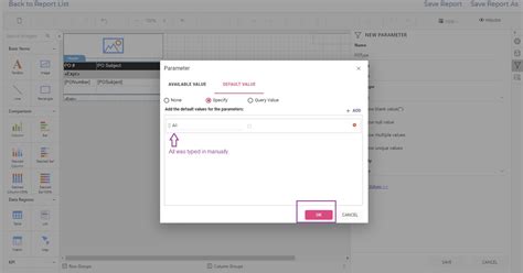 Add Custom Log Report Advanced Topic Report Design Adding Visible