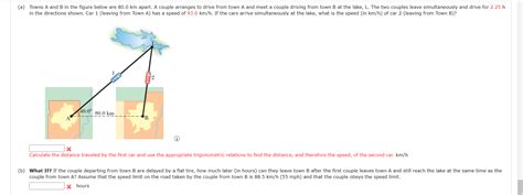 Solved Calculate The Distance Traveled By The First Car And Chegg Com