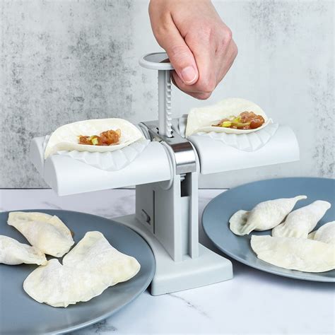 Dumpling Maker Household Double Head Automatic Dumpling Maker Mould Stainless Steel Manual